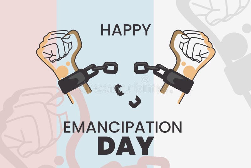 Happy Emancipation Day Vector for Poster or Background Stock ...