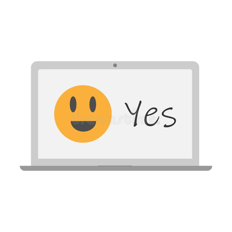 Say Yes Vector Emoji Stock Vector Illustration Of Design 172453973 Yes