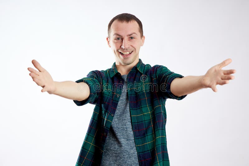 Happy Emotions on the Man Face, Pleased with Himself. Happiness Guy ...