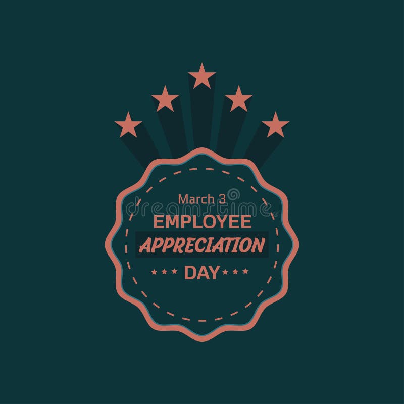 Happy Employee Appreciation Day, Employee of the Month, Vector Design ...