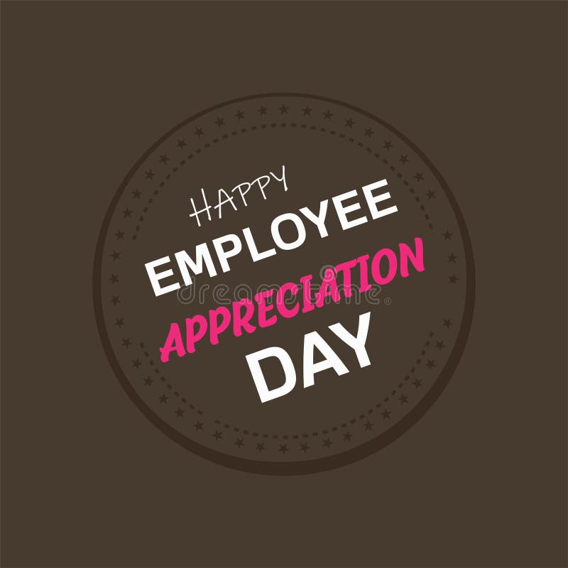 Happy Employee Appreciation Day, Employee of the Month Vector Design ...