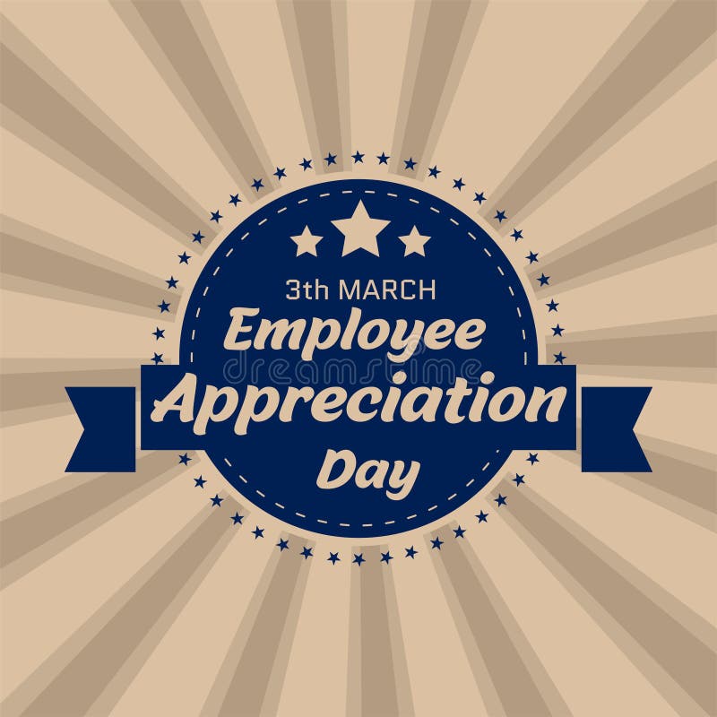Happy Employee Appreciation Day, Employee of the Month Vector Design ...
