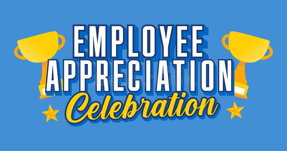 Happy Employee Appreciation Day with a Trophy Stock Vector ...