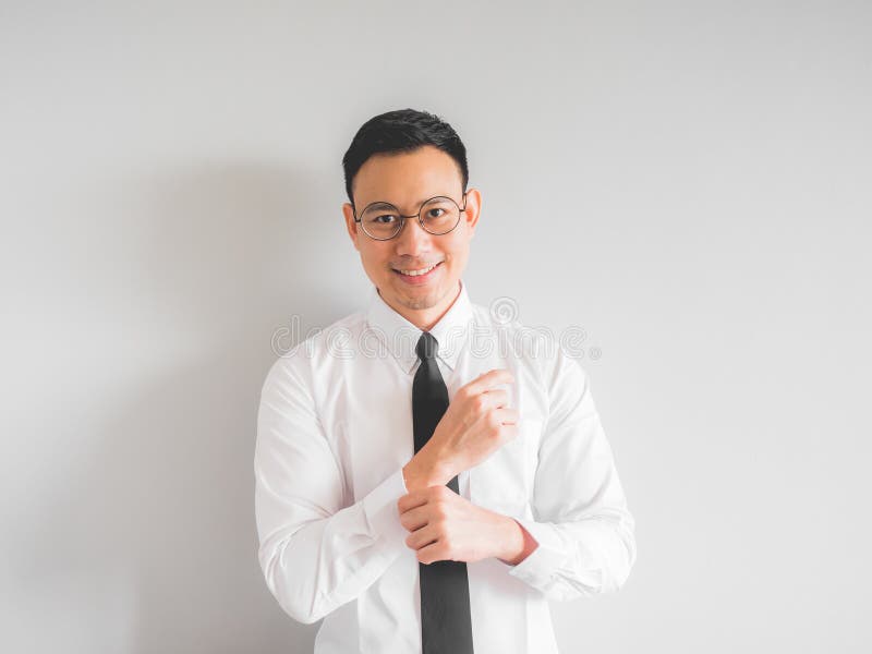 Happy Employee Businessman in Office Uniform. Stock Image - Image of ...