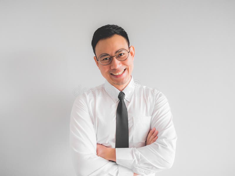 Happy Employee Businessman in Office Uniform. Stock Photo - Image of ...