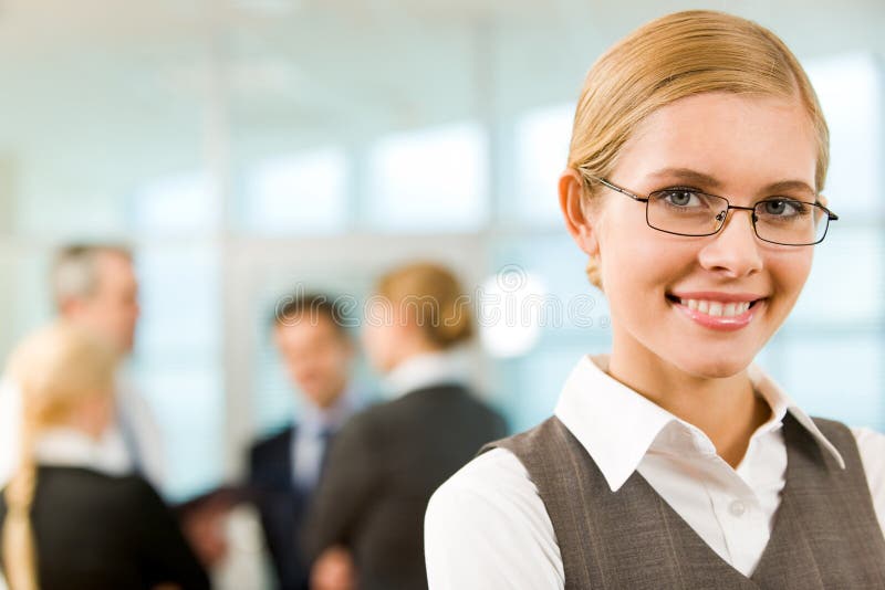Happy employer stock photo. Image of female, career, corporate - 30954572