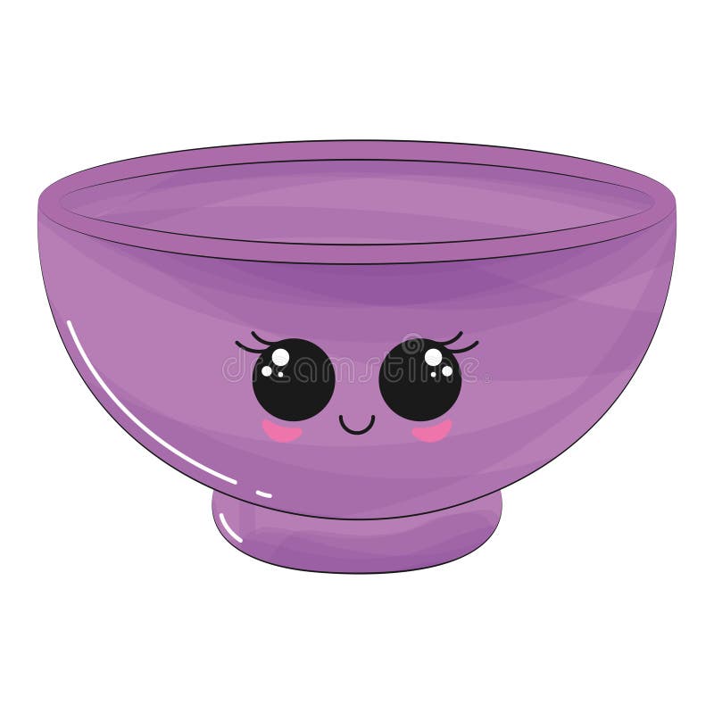 Happy Empty Food Bowl Character Cartoon Vector Stock Vector ...