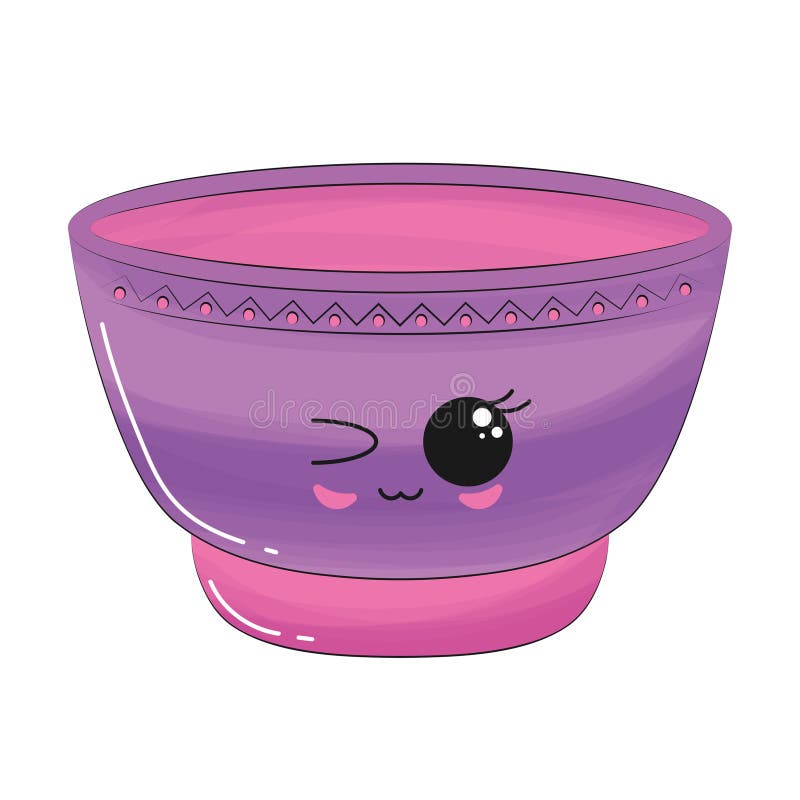 Happy Empty Food Bowl Character Cartoon Vector Stock Illustration ...