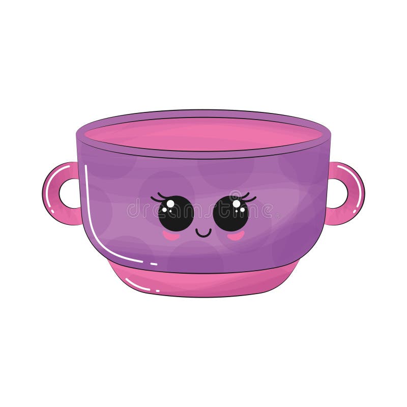 Happy Empty Food Bowl Character Cartoon Vector Stock Illustration ...