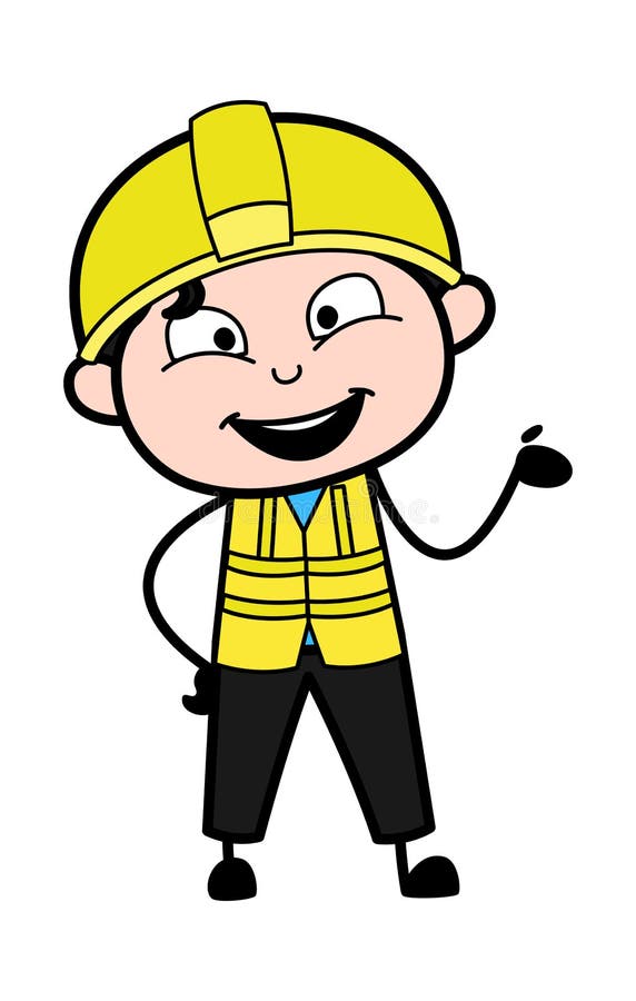 Happy Engineer Cartoon Illustration Stock Illustration - Illustration ...