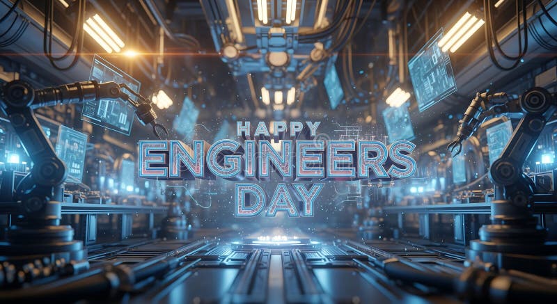 Happy Engineers Day - Futuristic Tech Lab & Robotic Innovation ...
