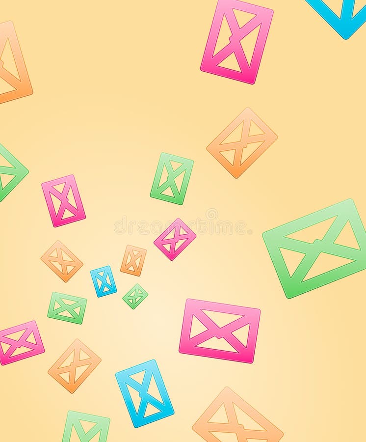Envelopes Background Fly Stock Illustrations – 260 Envelopes Background ...