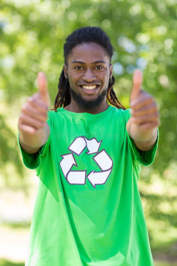 Happy Environmental Activist in the Park Stock Image - Image of ... Happy Environmental Activist in the Park Stock Image - Image of ...