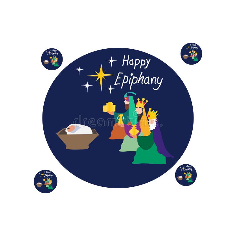 Happy Epiphany Day Free Vector Illustration Stock Illustration ...