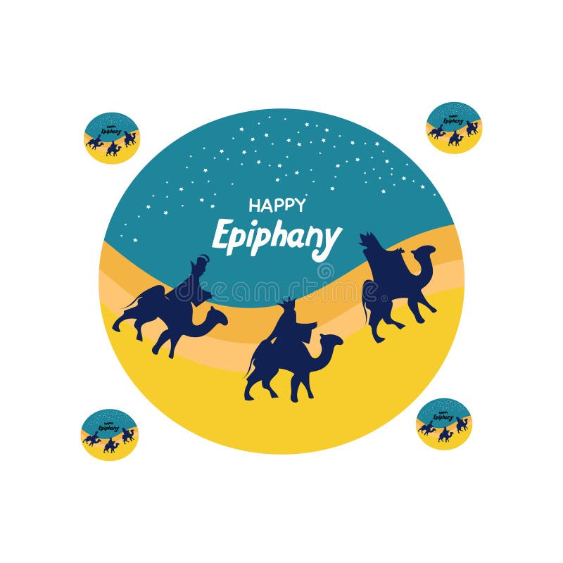 Happy Epiphany Day Template Hand Drawn Cartoon Flat Illustration ...