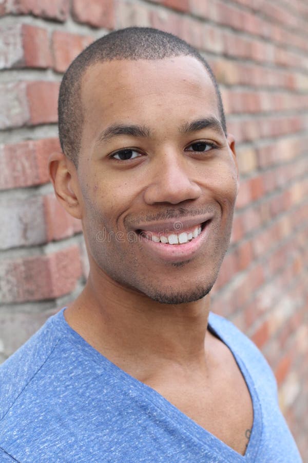 Happy Ethnic Friendly Guy Smiling Stock Image - Image of happiness ...