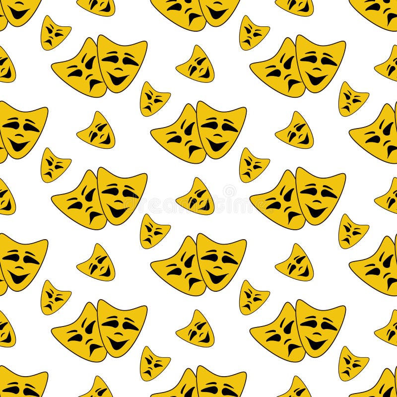 Happy and evil mask stock vector. Illustration of smile - 122489108