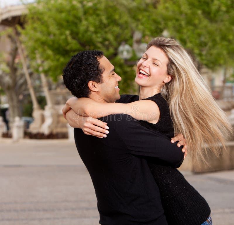 Happy Excited Couple stock image. Image of casual, beauty - 14364453