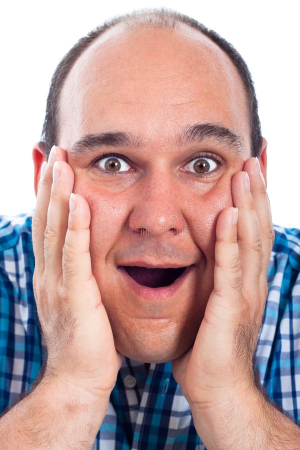 Happy surprised man stock photo. Image of looking, business - 30751530