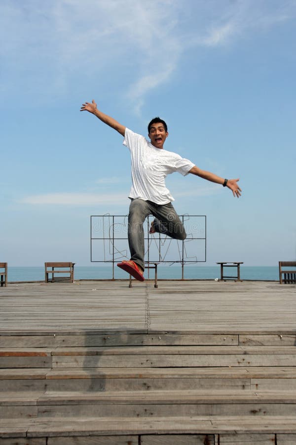 Happy exciting man stock image. Image of open, mouth, smile - 9183435