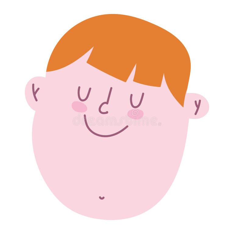 Happy face boy stock vector. Illustration of young, smile - 260993688