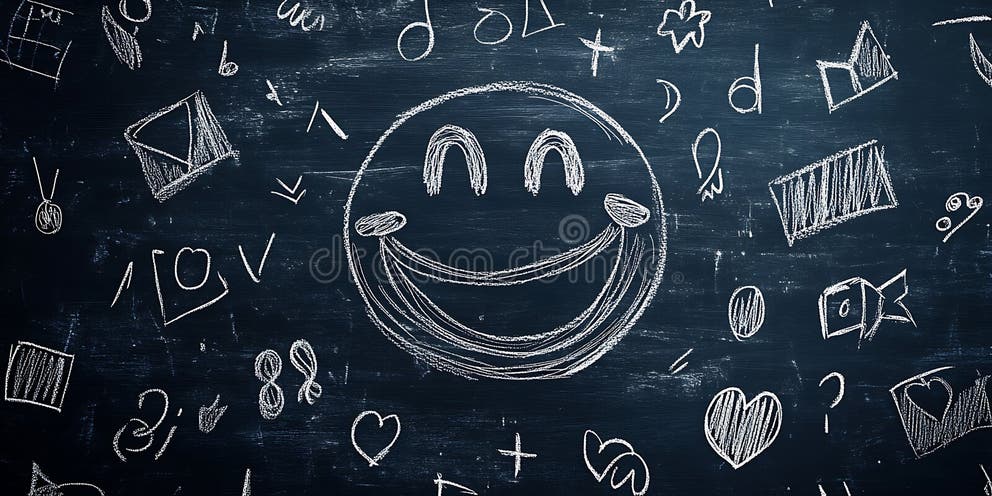 Happy Face Data Visualization Big Data Smile Background Wallpaper Stock ...