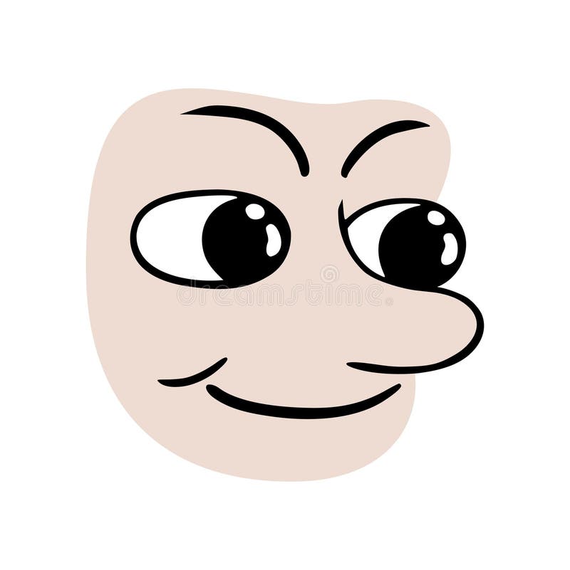 Happy face draw stock vector. Illustration of smile - 358594066