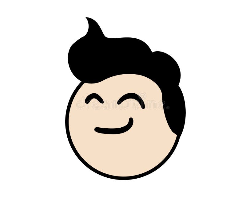 Happy face draw stock vector. Illustration of smile - 158447076