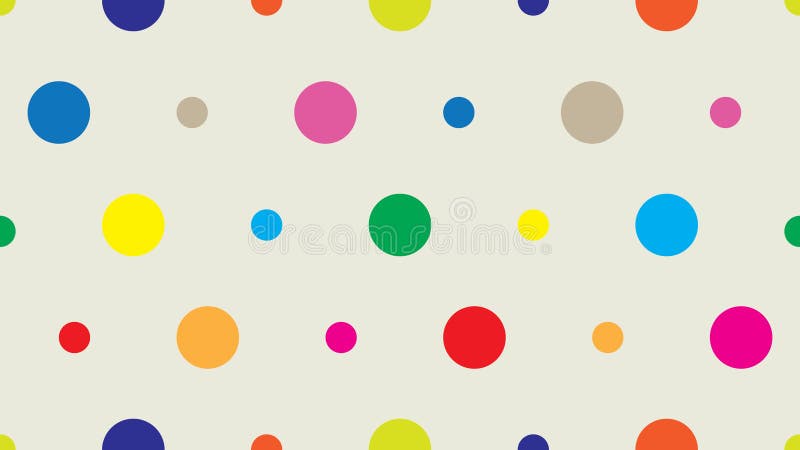 Colorful Polkadot Endless Seamless Pattern Hollow Transparent ...