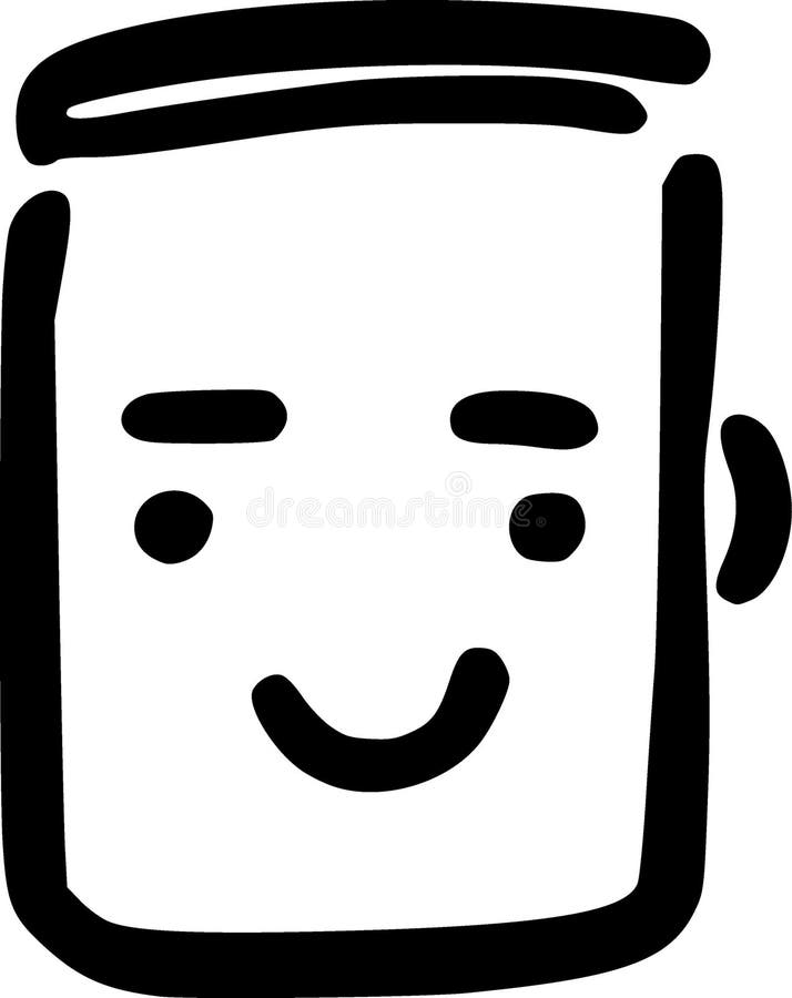 Happy Face Expression Icon in Outline Style Stock Illustration ...