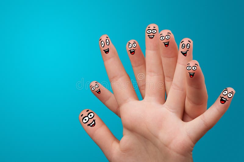 Smiling fingers together stock image. Image of organization - 136485115