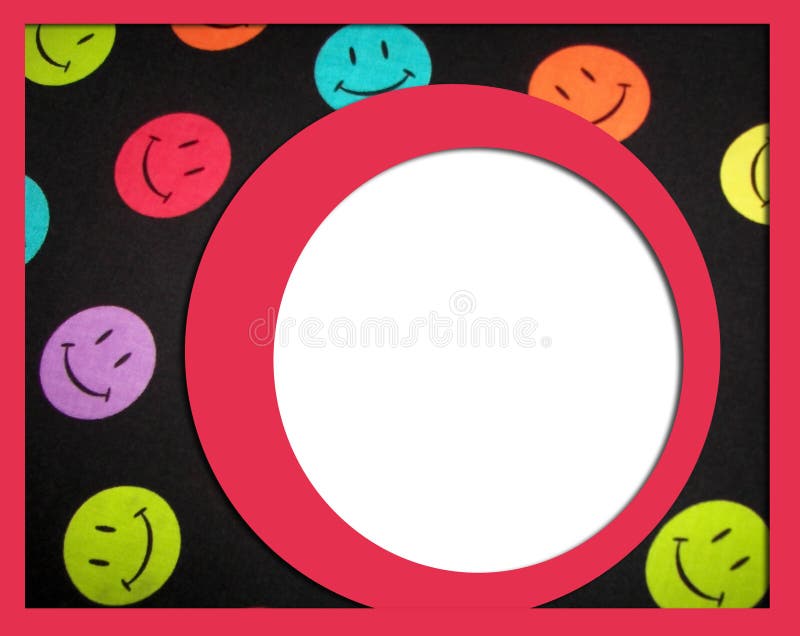 Happy Face Frame stock photo. Image of faces, abstract - 4365992
