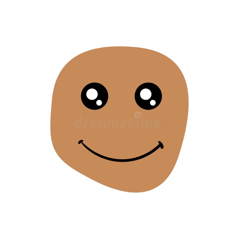 Happy Face. Happy Face Illustration. Joyful Face. Smile in Face ...