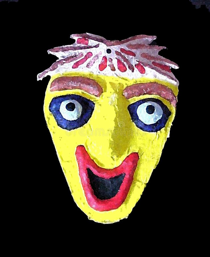 Happy Face Mask stock illustration. Illustration of mouth - 142368