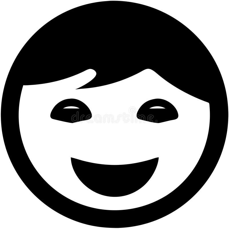 Happy Face Smiley Vector for Emotion Expression and Communication Stock ...