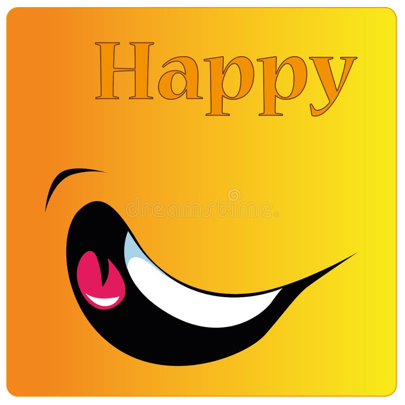 Happy face with text stock vector. Illustration of limit - 36004197