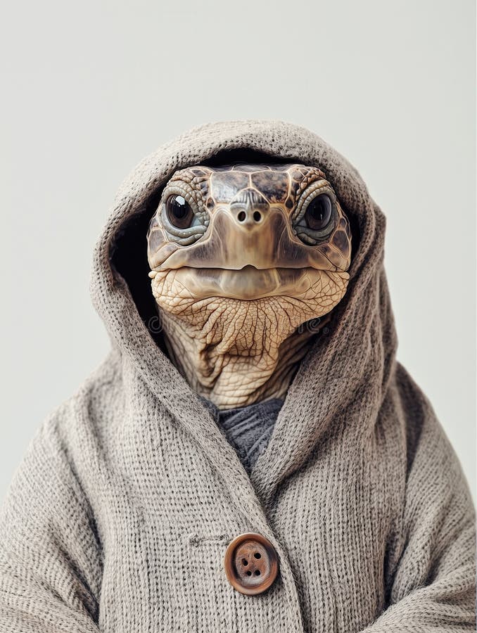 A Turtle Dressed As an Old Lady Stock Photo - Image of smiling ...