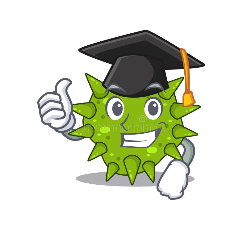 Happy Vibrio Cholerae Mascot Design Concept with Brown Envelope Stock ...