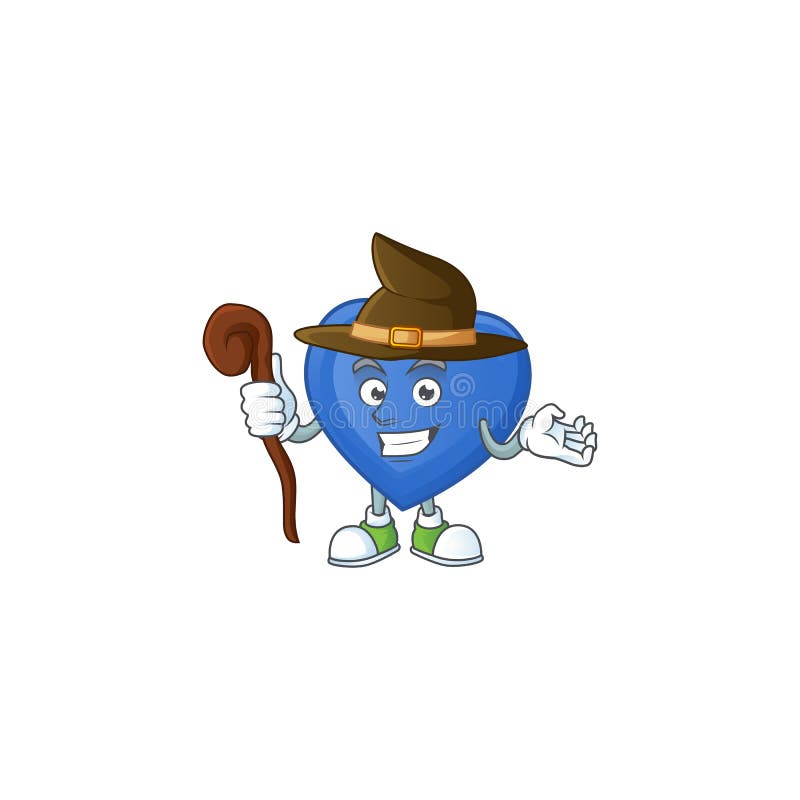 Witch Blue Seaweed Cartoon Under Sea Water Stock Vector - Illustration ...