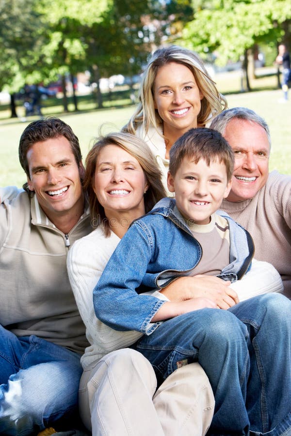 Happy family stock image. Image of park, people, happy - 12880681