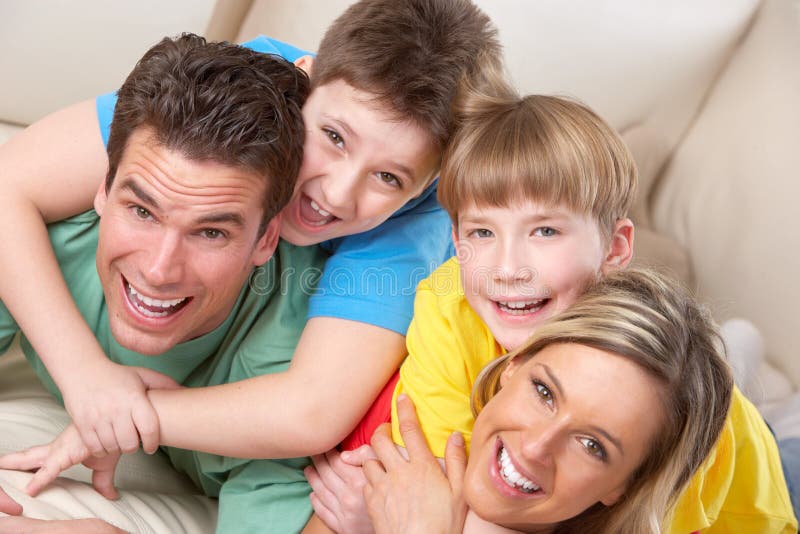 Happy family stock photo. Image of people, childhood - 13518846