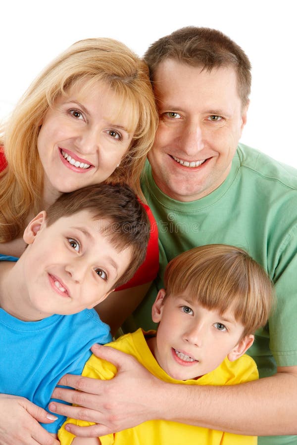 Happy Family Header Background Clouds Stock Image - Image of husband ...