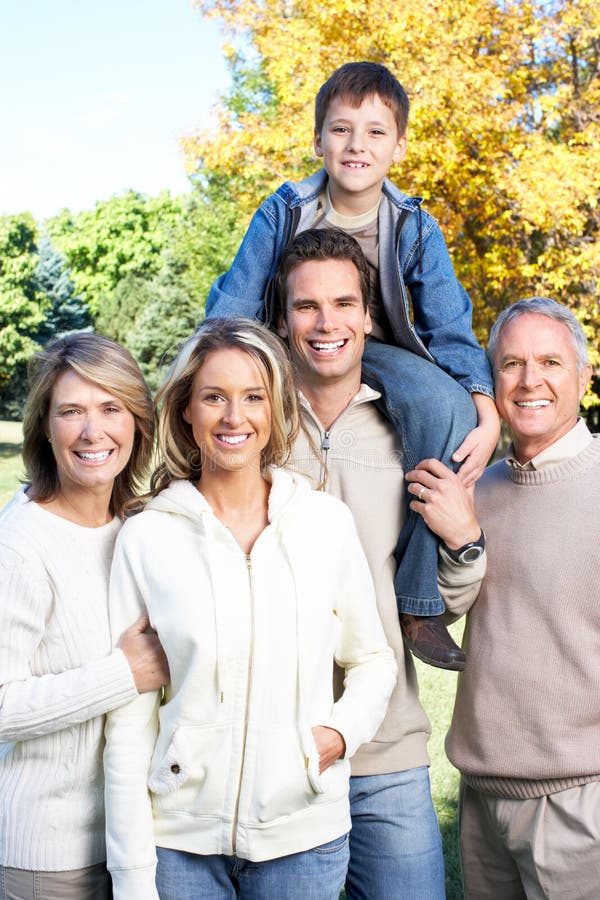 Happy family stock image. Image of family, blue, portrait - 10841045