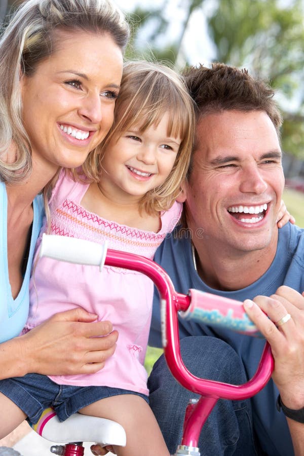 Happy family stock image. Image of park, people, happy - 12880681