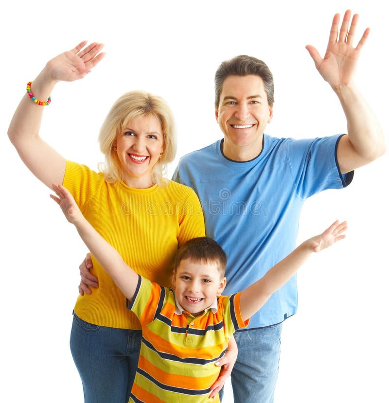 Happy family. stock photo. Image of family, childhood - 31666376