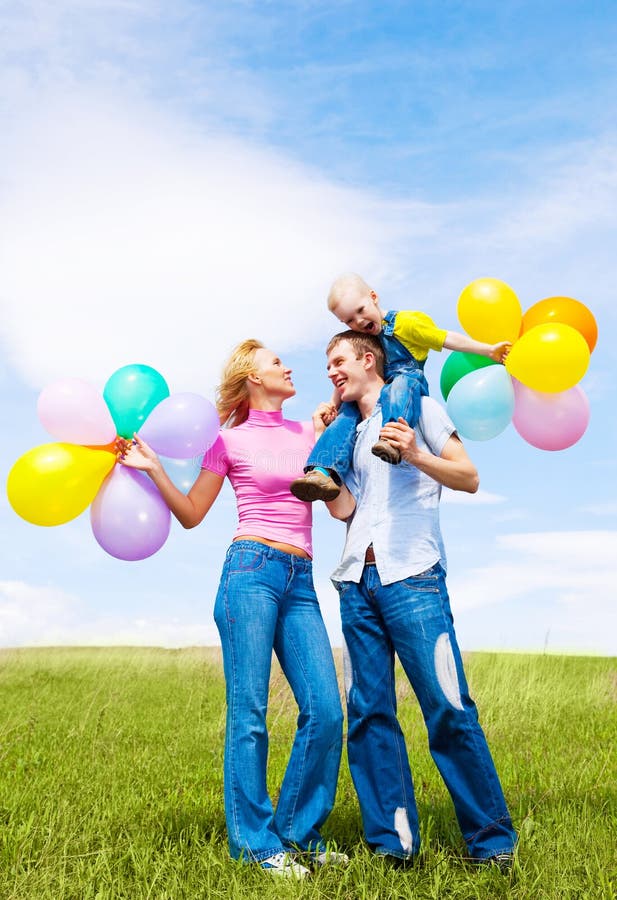 Happy family stock photo. Image of childhood, celebrate - 17225658