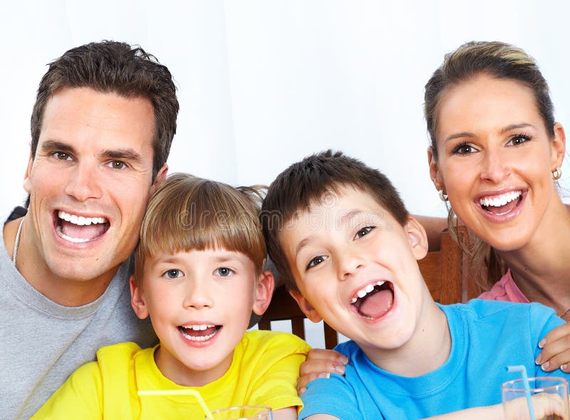 Happy family. stock photo. Image of smile, healthy, family - 18567378