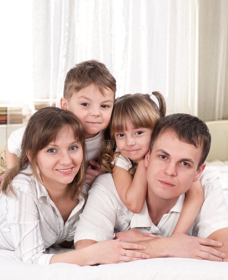 Happy family stock image. Image of little, lifestyles - 18751359