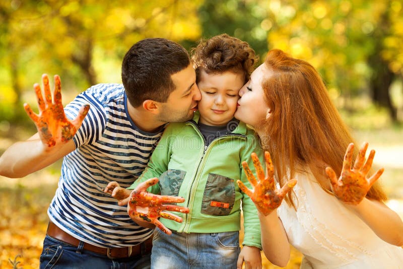 Happy family stock photo. Image of healthy, field, bottle - 27324486