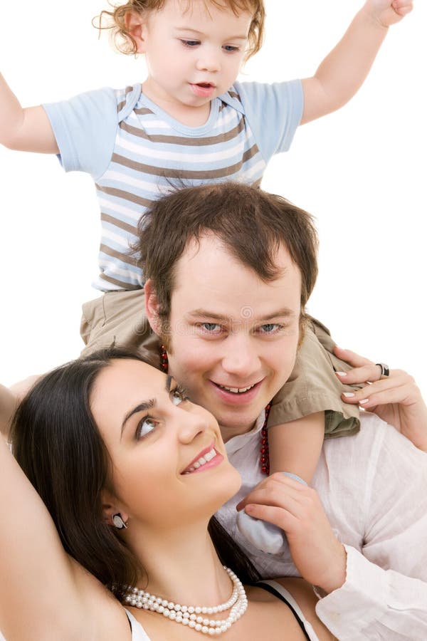 Happy family stock image. Image of jolly, human, attractive - 9793159